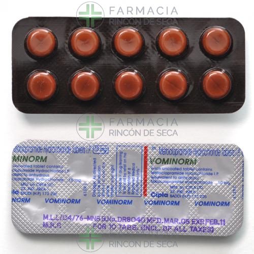 Comprar Reglan Comprimidos 10mg Sin Receta en España